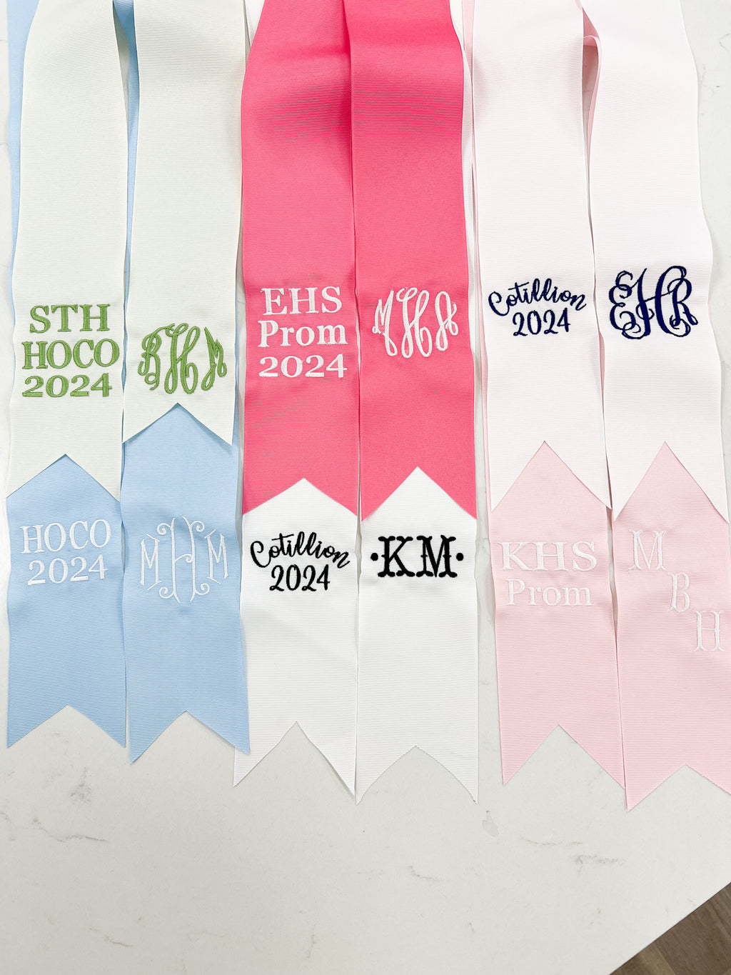 Nosegay Monogram Sash – The Monogram Shop