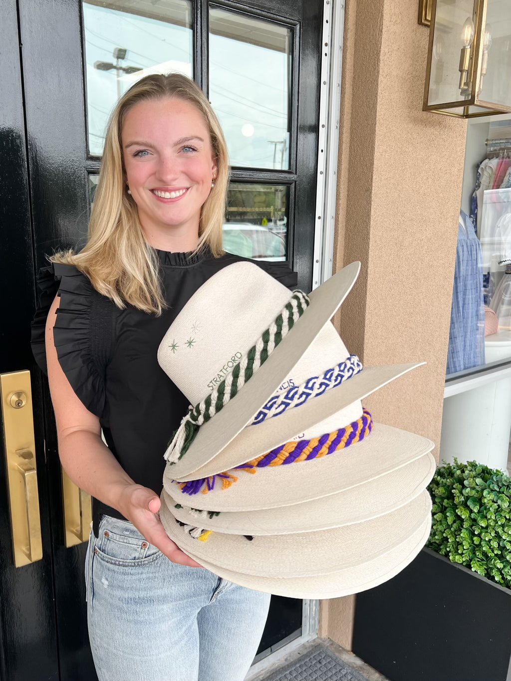 School Embroidered Sun Hats – The Monogram Shop